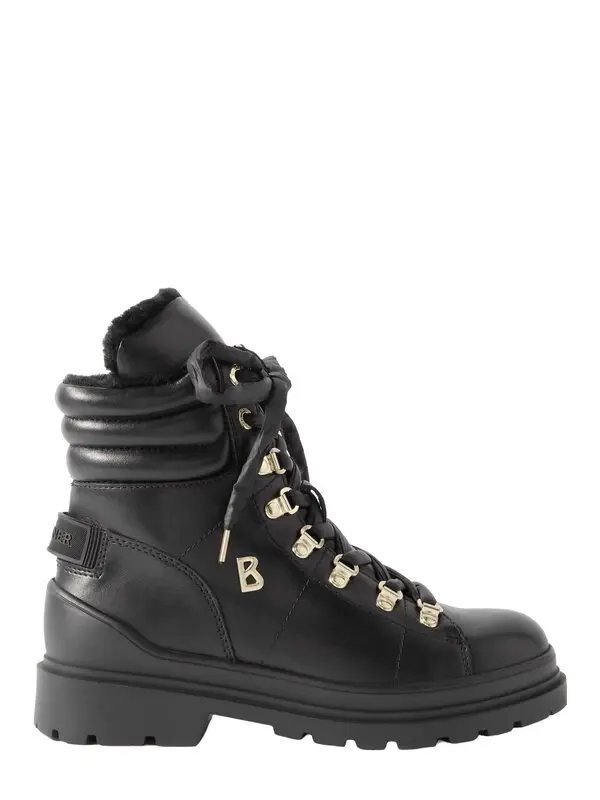 Bogner Shearling-lined Leather Ankle Boots - No