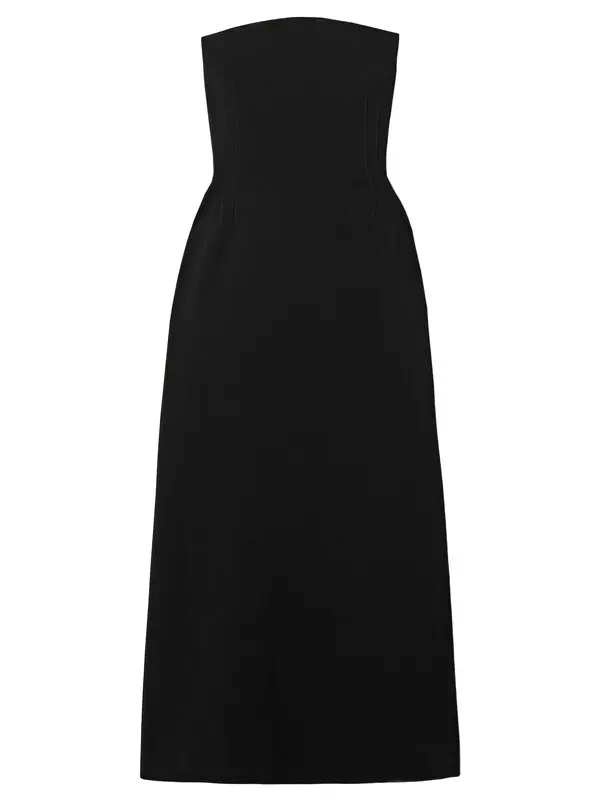 KALLMEYER Strapless Crepe Midi Dress - No