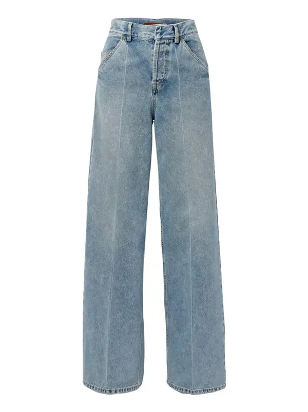 PETAR PETROV Mid-rise Wide-leg Jeans - Blue