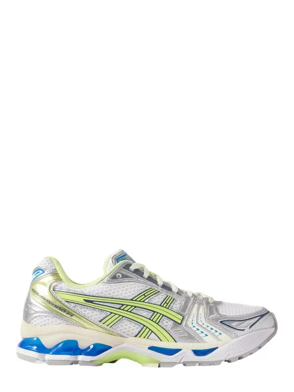 Asics Rubber-trimmed Metallic Mesh Sneakers - Gray