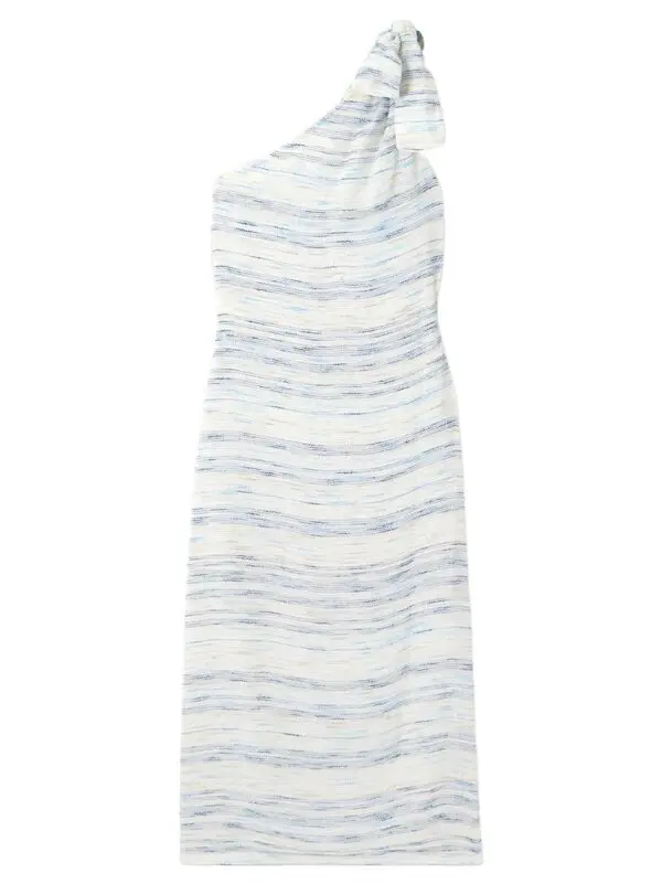 Lisa Marie Fernandez One-shoulder Linen Dress - White