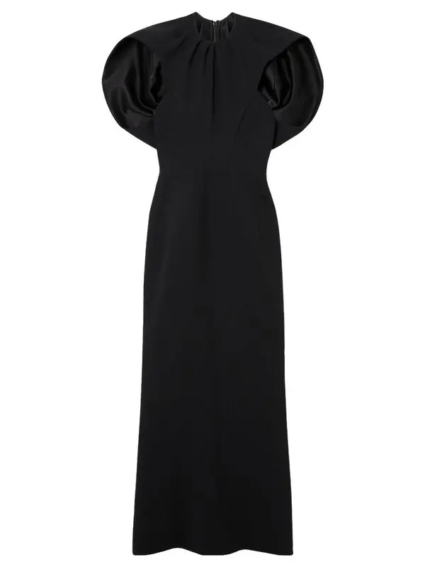Maticevski Cypress Ruched Crepe Midi Dress - No