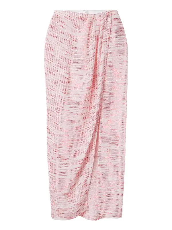 Lisa Marie Fernandez Striped Wrap Midi Skirt - No