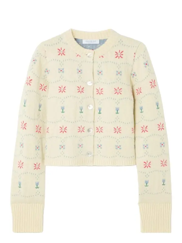 Calle Del Mar Cropped Cardigan - Nude