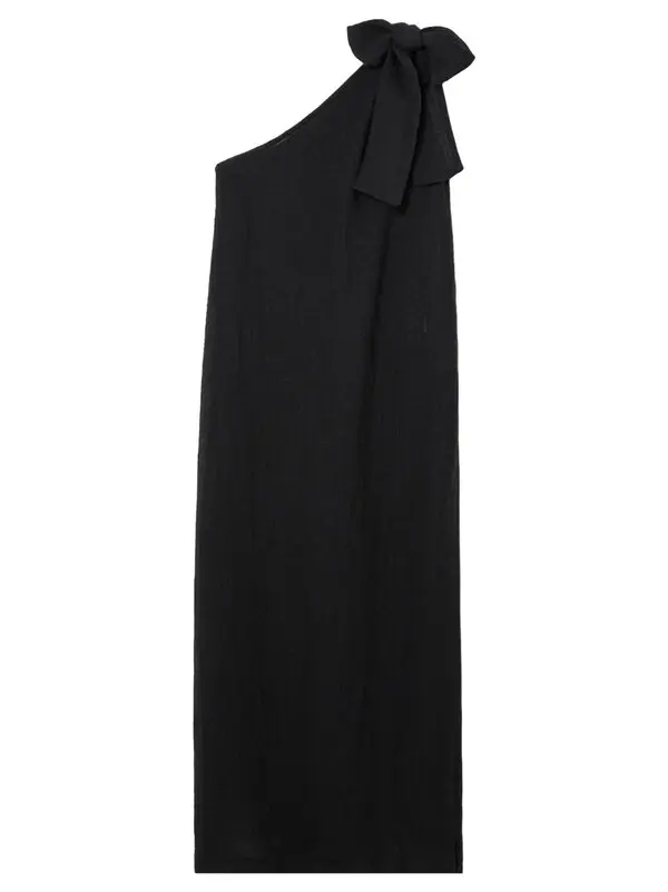 Lisa Marie Fernandez Bow Accent Maxi Dress - Black