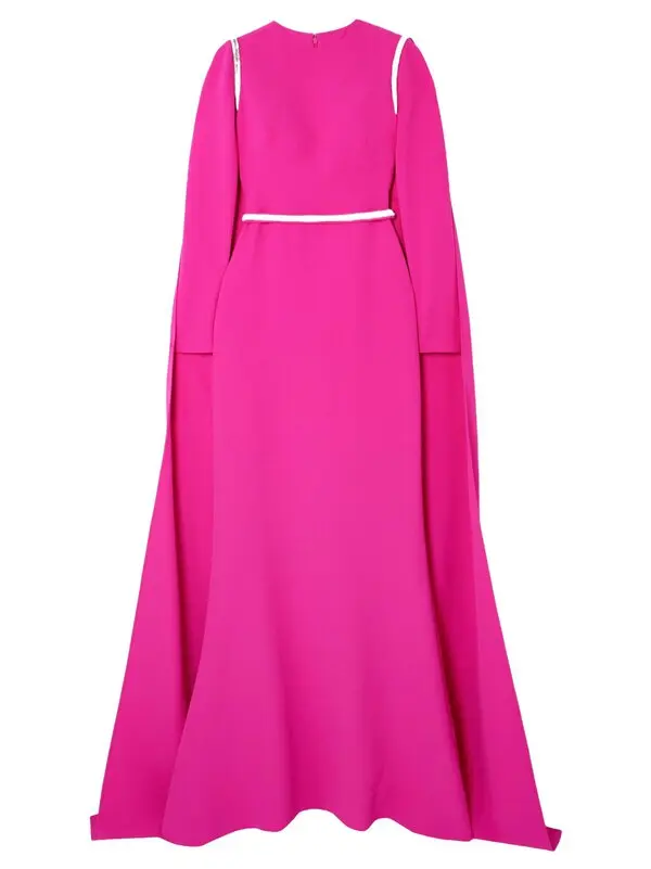 Safiyaa Evening Gown With Shawl Train - No
