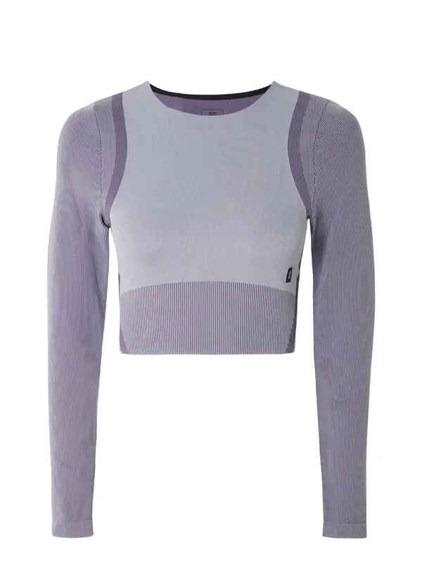 On Studio Knitted Long Sleeve Crop Top - No