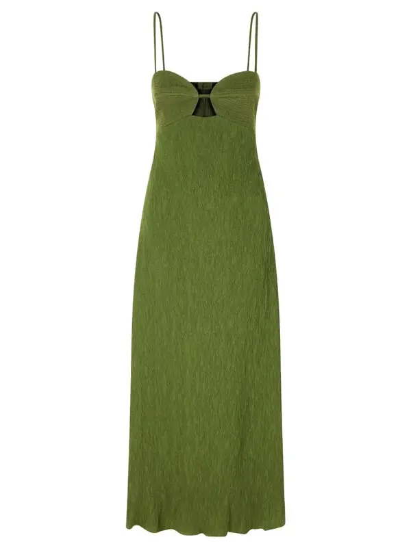 Johanna Ortiz Dream Spinner Cutout Maxi Dress - Green