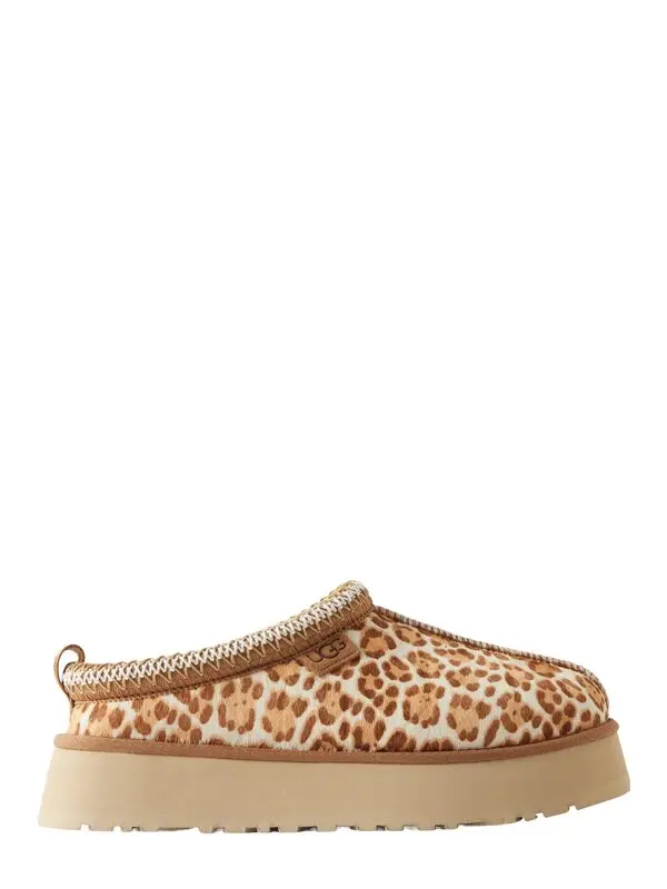 UGG Leopard-print Cow Hair Slip-ons - No