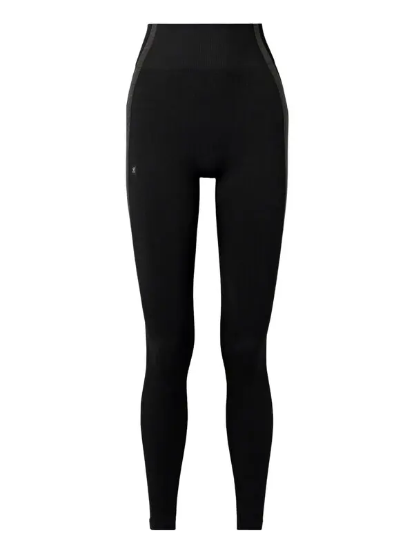 On Studio Striped Ribbed Stretch Recycled Leggings - No