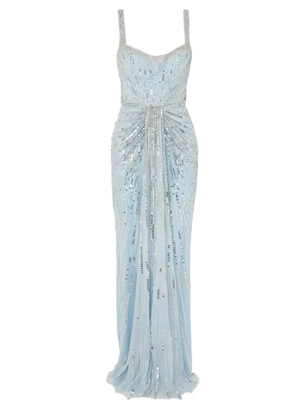 Jenny Packham Embellished Tulle Gown - No