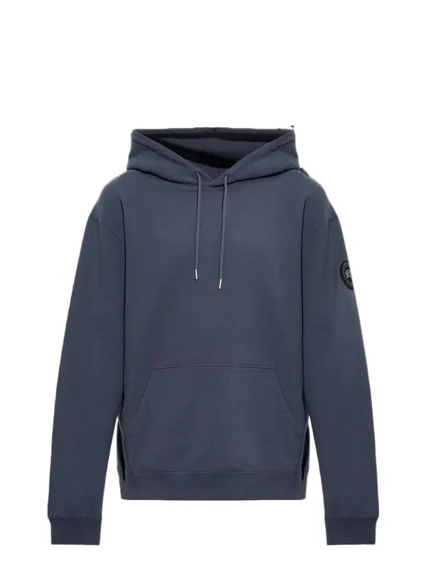 Canada Goose Long-sleeve Hooded Sweatshirt With Drawstring - Blue