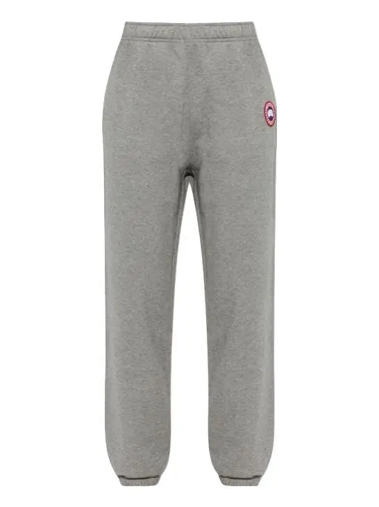 Canada Goose Elastic Waist Joggers With Drawstring And Cuffs - Grey
