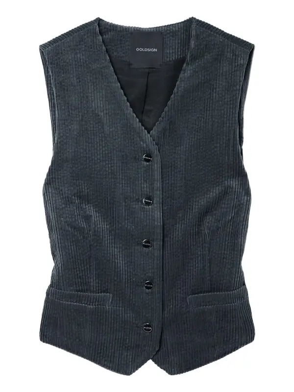 GOLDSIGN Orten Cotton-corduroy Vest - No