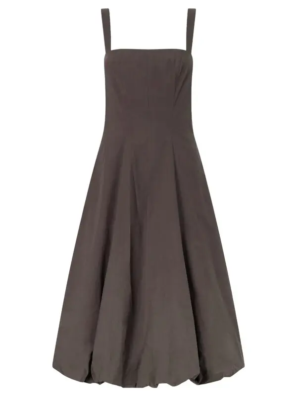 Proenza Schouler Cotton-poplin Midi Dress - Brown