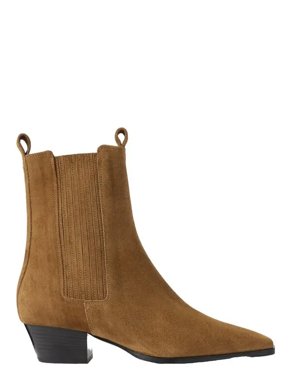 AeydĒ Agata Suede Ankle Boots - Brown