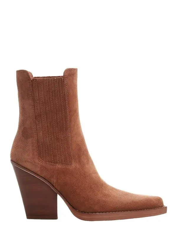 Paris Texas Dallas Suede Ankle Boots - Brown