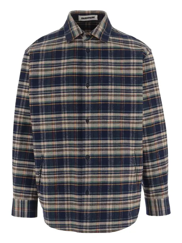 DARKPARK Checked Overshirt - Black