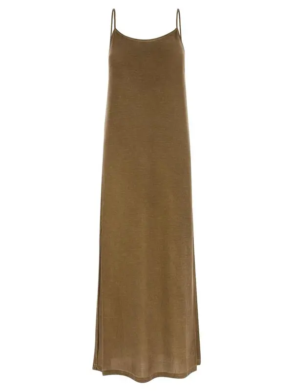 UMA WANG Stretch Modal Daya Dress - Light Brown