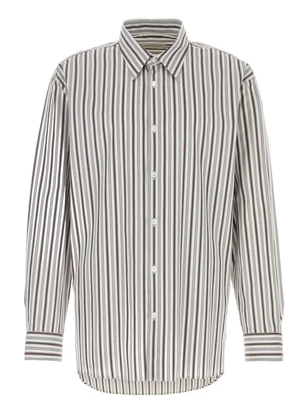 Dries Van Noten Embroidered Poplin Croom Shirt - White