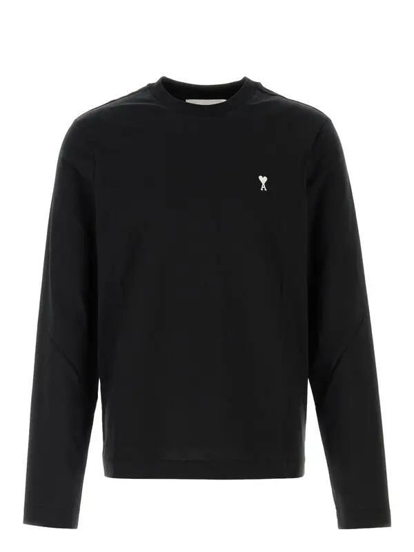 AMI Paris Cotton T-shirt - Black