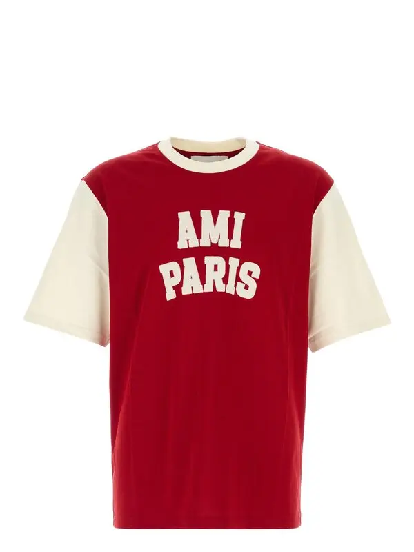 AMI Paris Cotton T-shirt - Red