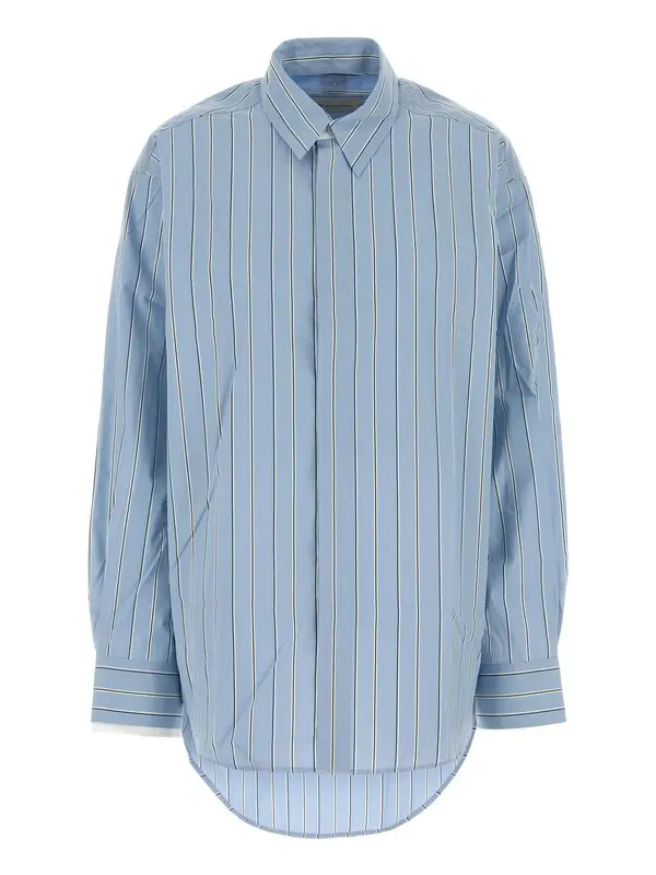 AMI Paris Embroidered Poplin Oversized Shirt - White