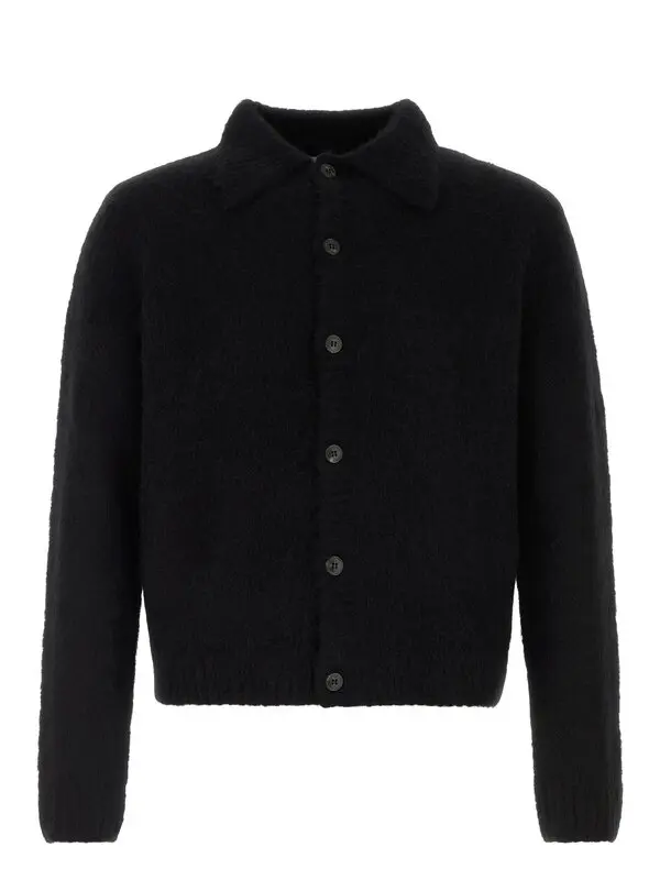 Dries Van Noten Alpaca Blend Cardigan - Black