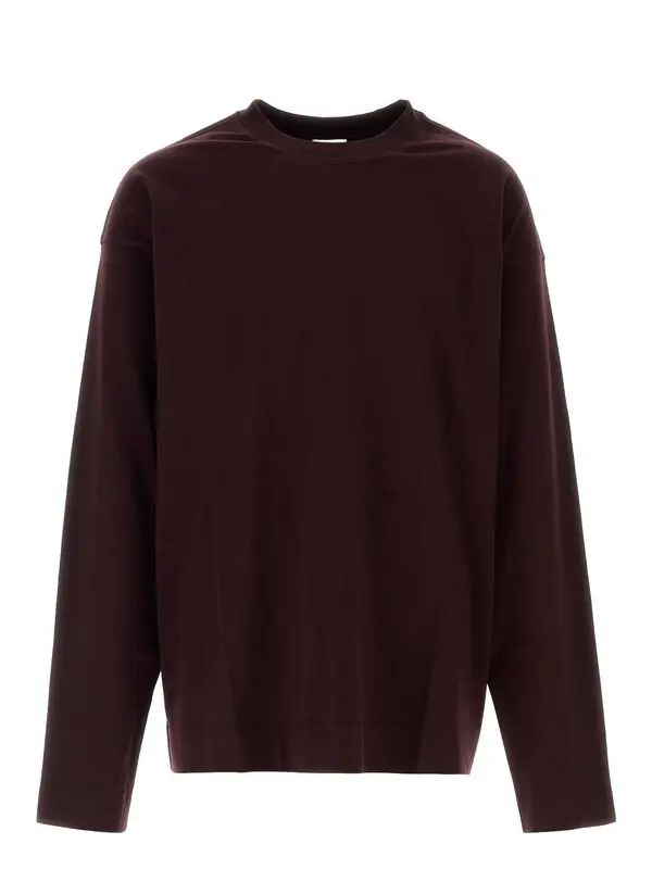 Dries Van Noten Grape Cotton Oversize Hegland T-shirt - Purple
