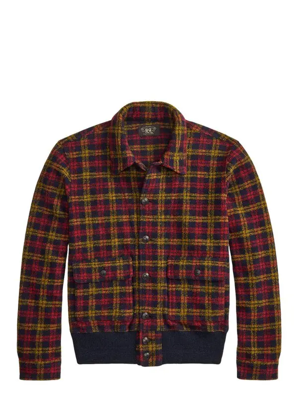 Ralph Lauren Wool-blend Flight Jacket - Red/multi