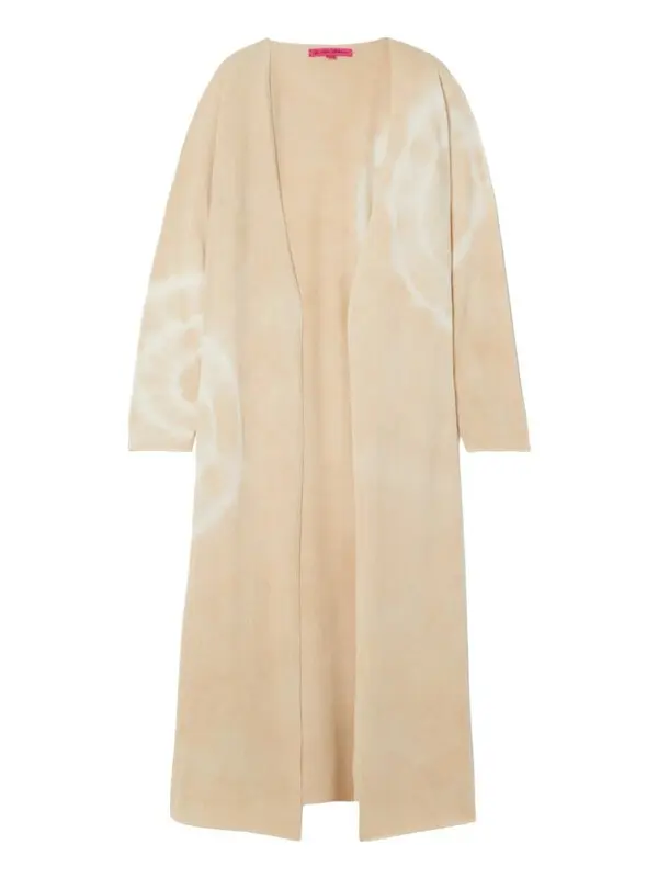 THE ELDER STATESMAN Tie-dye Long Cardigan - Off-white
