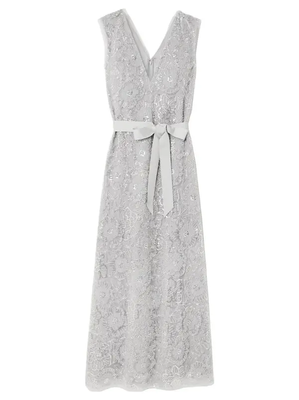 Huishan Zhang Esma Embellished Tulle Gown - No