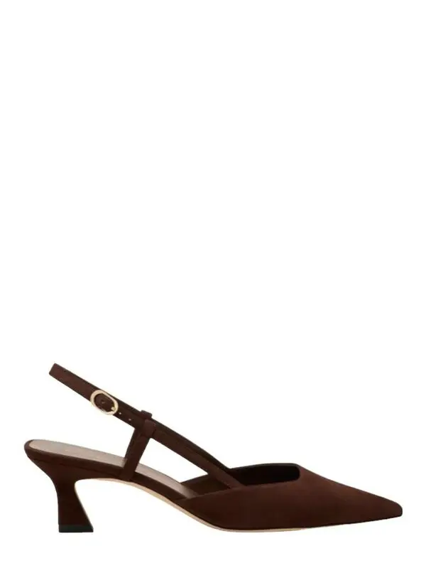 STUART WEITZMAN Vinnie 50 Slingback Pump - Walnut Brown