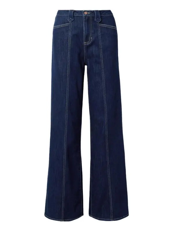 Johanna Ortiz High-waisted Wide-leg Jeans - Black