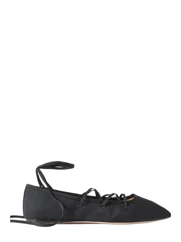 LOEFFLER RANDALL Grosgrain Ballet Flats - Black