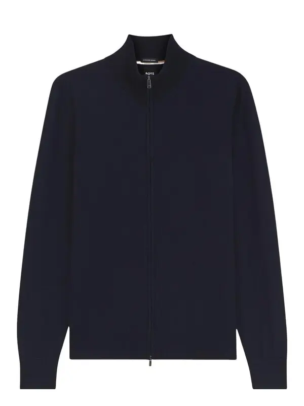 Hugo Boss H-balonso Zip-up Sweater - Black
