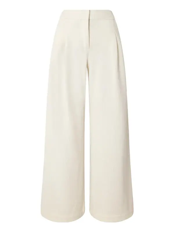 Proenza Schouler Pleated Corduroy Wide-leg Pants - No