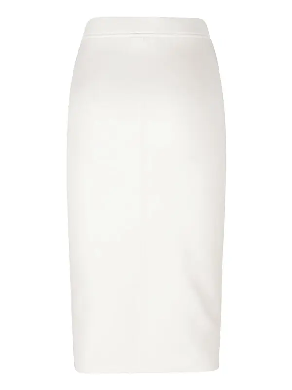TOM FORD Elasticated Waistband Midi Skirt - White