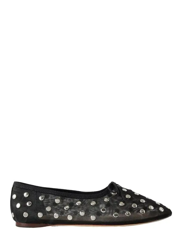 LOEFFLER RANDALL Studded Mesh Ballet Flats - Black