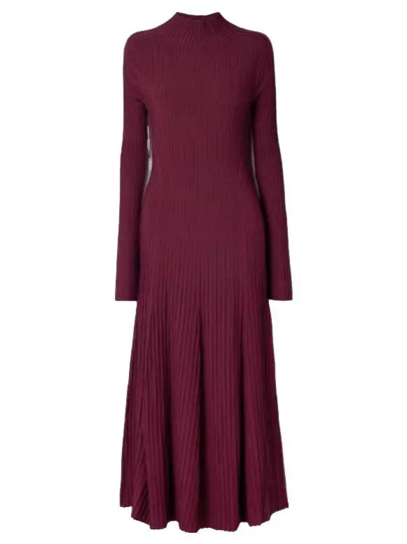 Adam Lippes Ribbed Knit Midi Dress - No