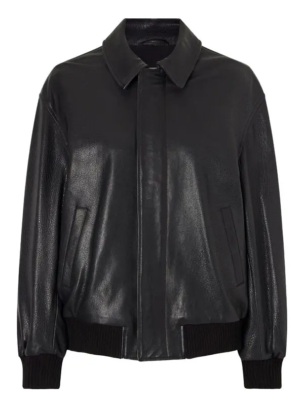 Nour Hammour Toyen Leather Jacket - Black