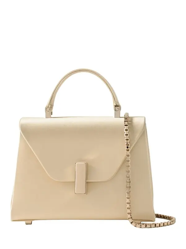 VALEXTRA Micro Satin Handbag - Nude
