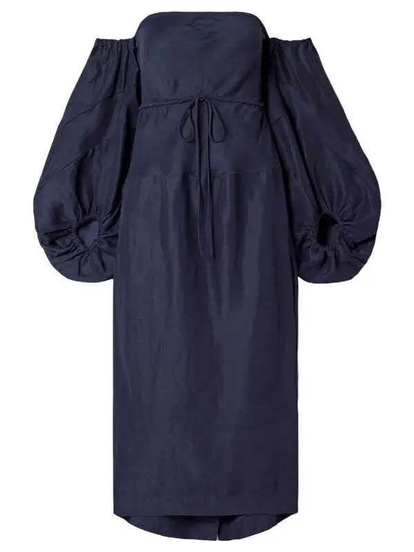 Rosie Assoulin Off-the-shoulder Balloon Sleeve Midi Dress - No