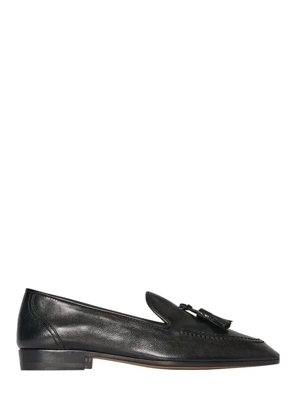 THE ROW Caden Loafer With Almond Toe - Black
