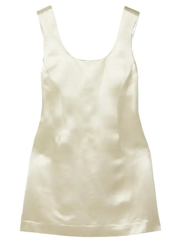 KALLMEYER Eloise Satin Mini Dress - Nude