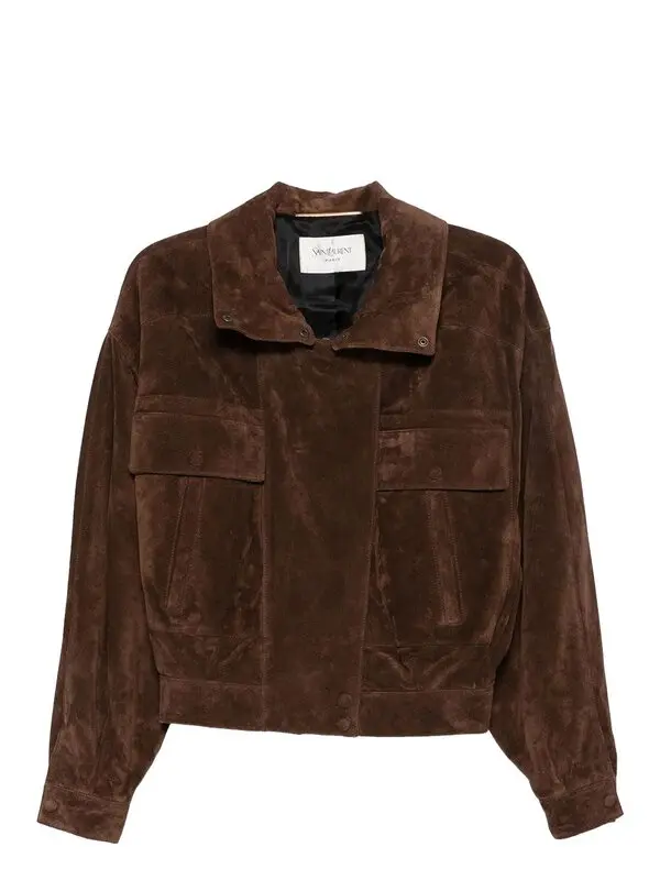 Saint Laurent Vintage Split Leather Jacket - Brown