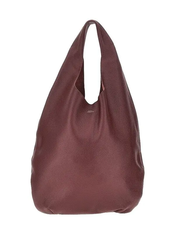 A.p.c. Le Neige Grained Leather Shoulder Bag - Red