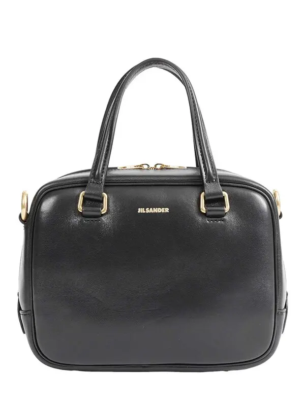 JIL SANDER Small Leather Vision Bag - Black