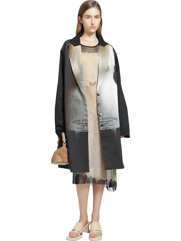 IA LONDON Aida Raglan Dress - Black&white