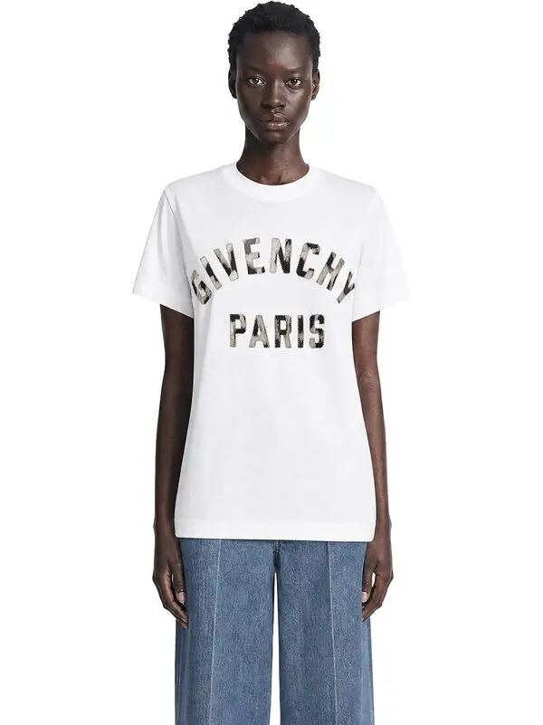 Givenchy Embroidered Logo Cotton T-shirt - White